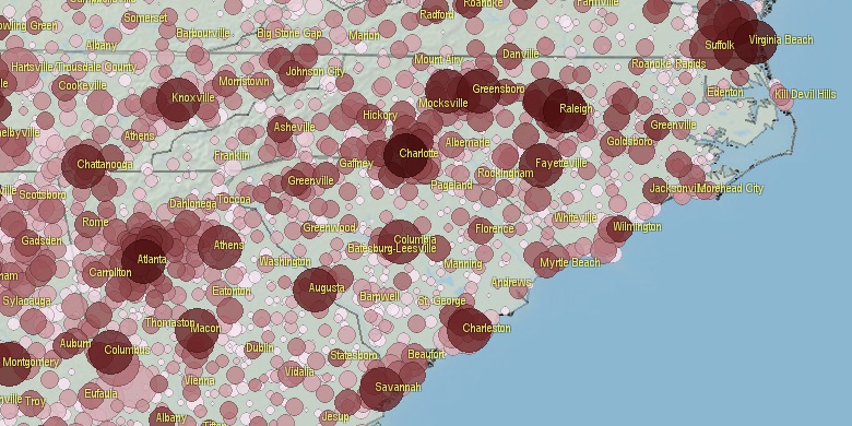 North, SC population
